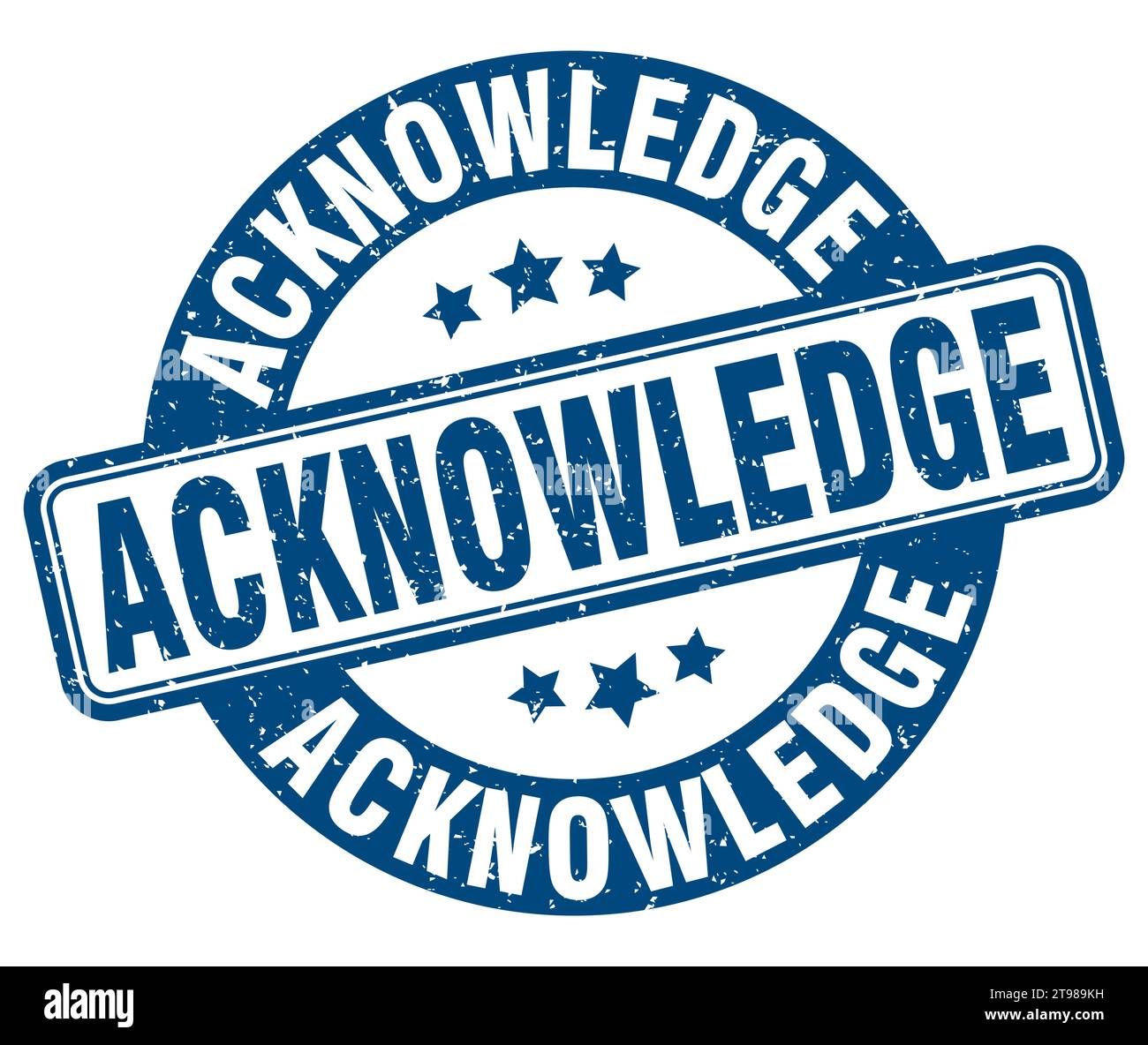 Acknowledge stamp sign round Stock Vector Images - Alamy