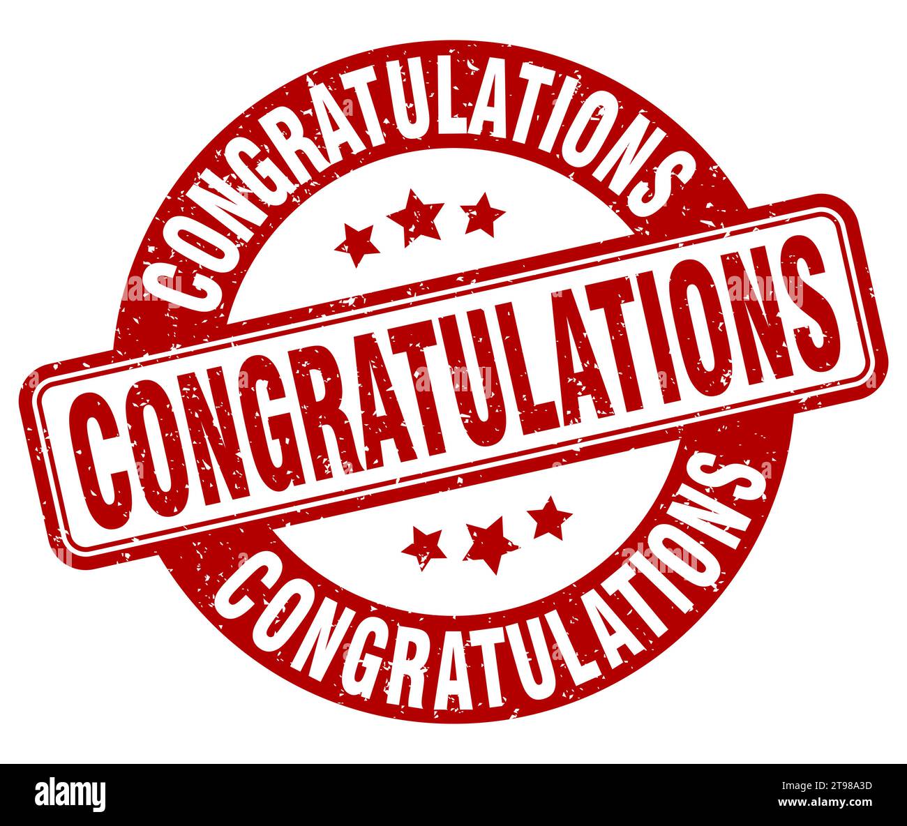 Congratulations stamp round sign hi-res stock photography and images ...