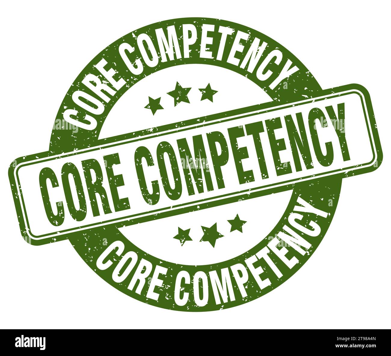 core competency stamp. core competency sign. round grunge label Stock ...
