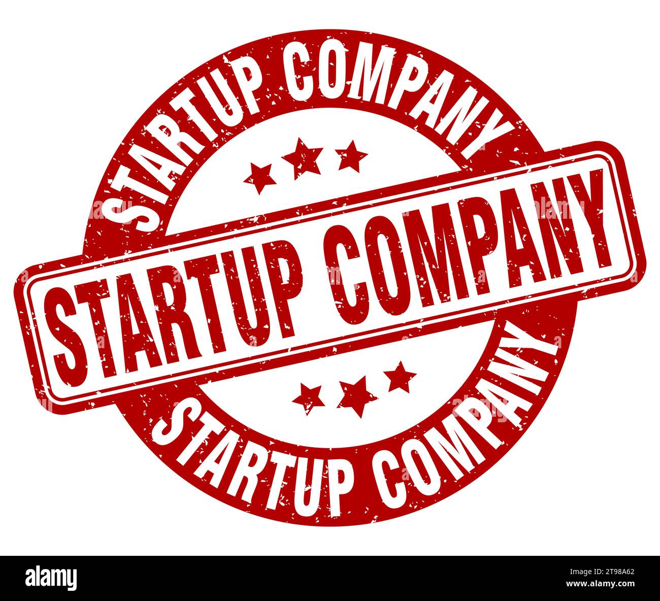 startup company stamp. startup company sign. round grunge label Stock ...
