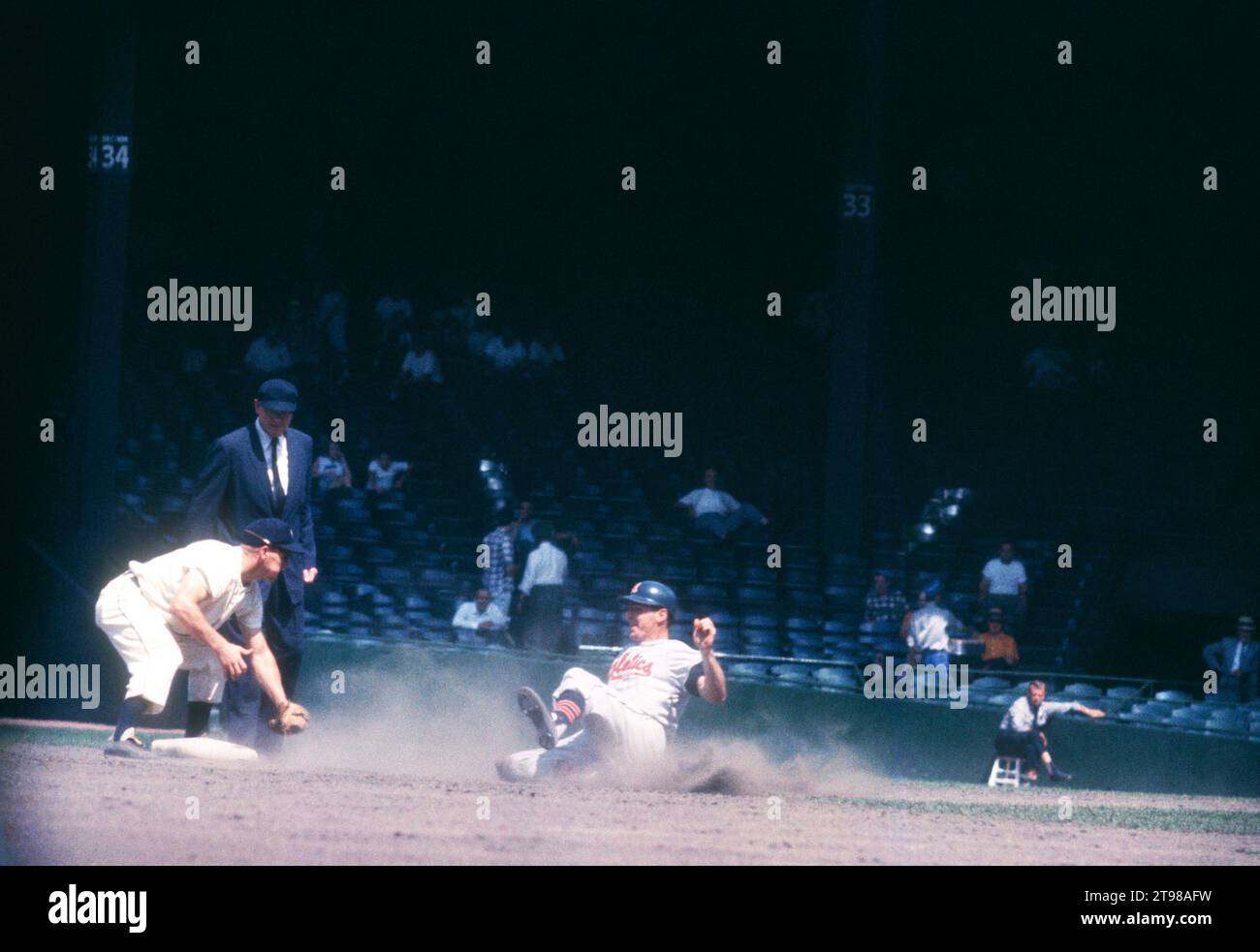 DETROIT, MI - JUNE 29: Ted Lepcio #22 of the Detroit Tigers puts the ...