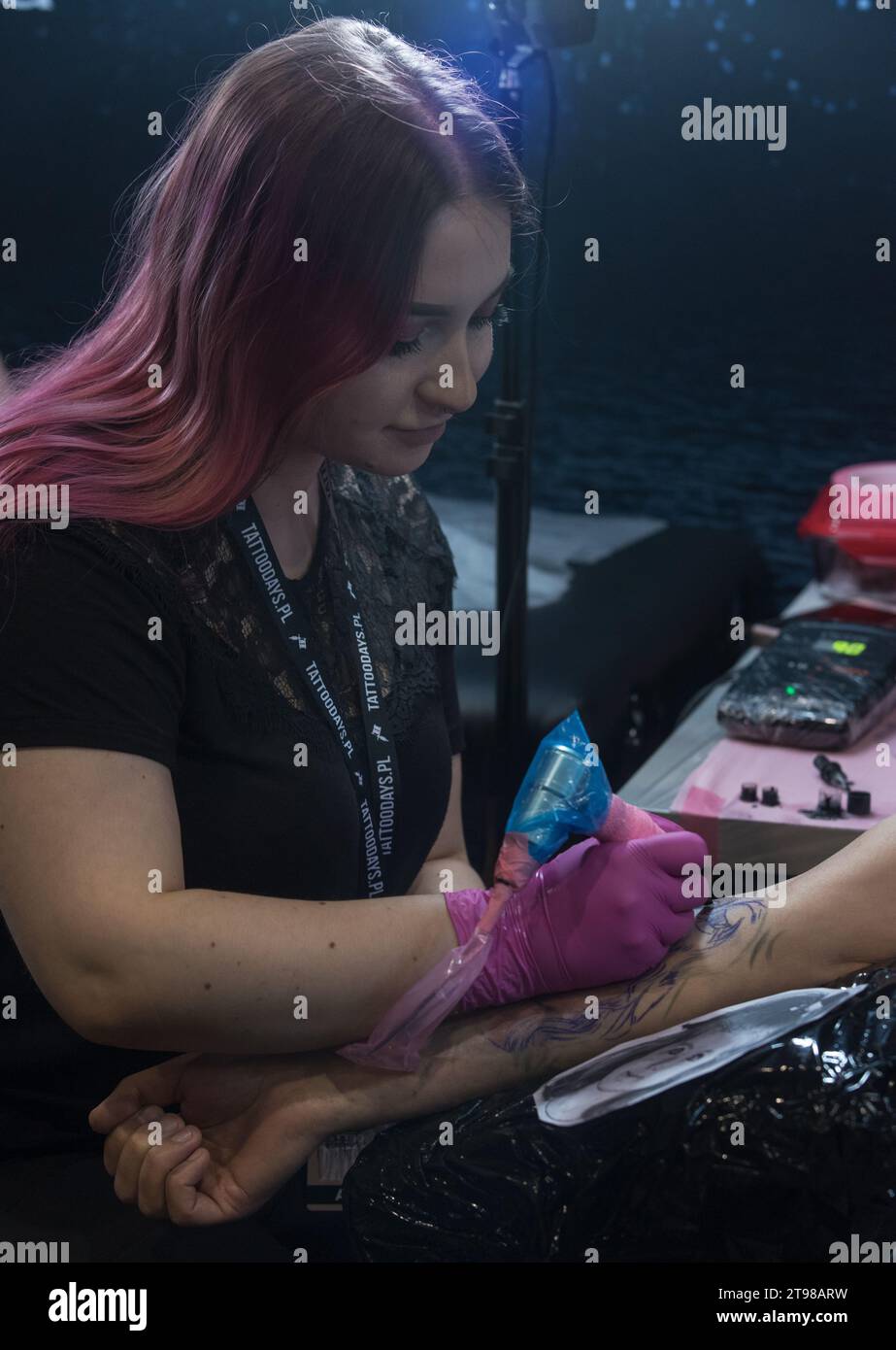 Tattoo convention in Warsaw 2019 showing art and craft of professional ...