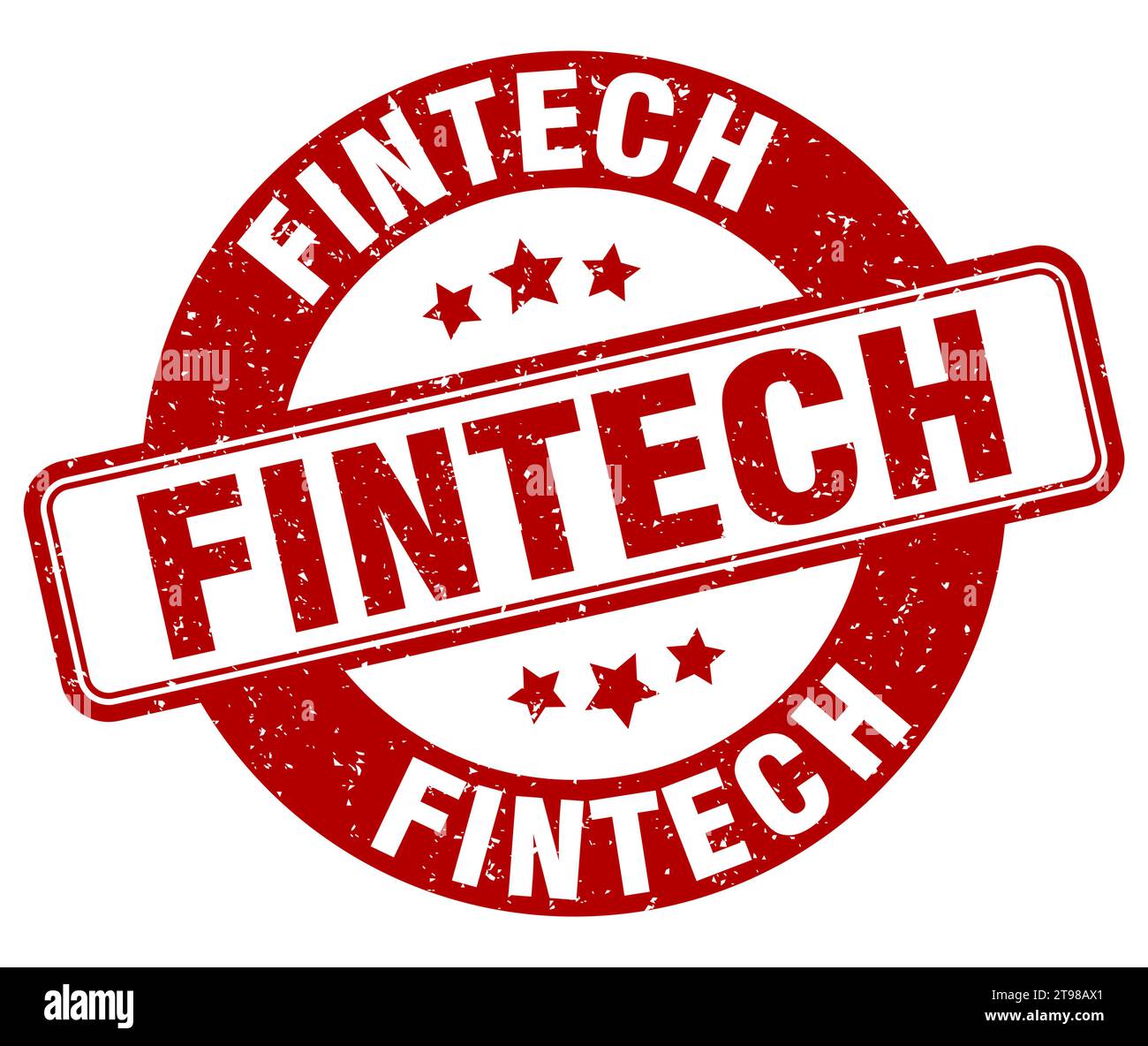 fintech stamp. fintech sign. round grunge label Stock Vector Image ...