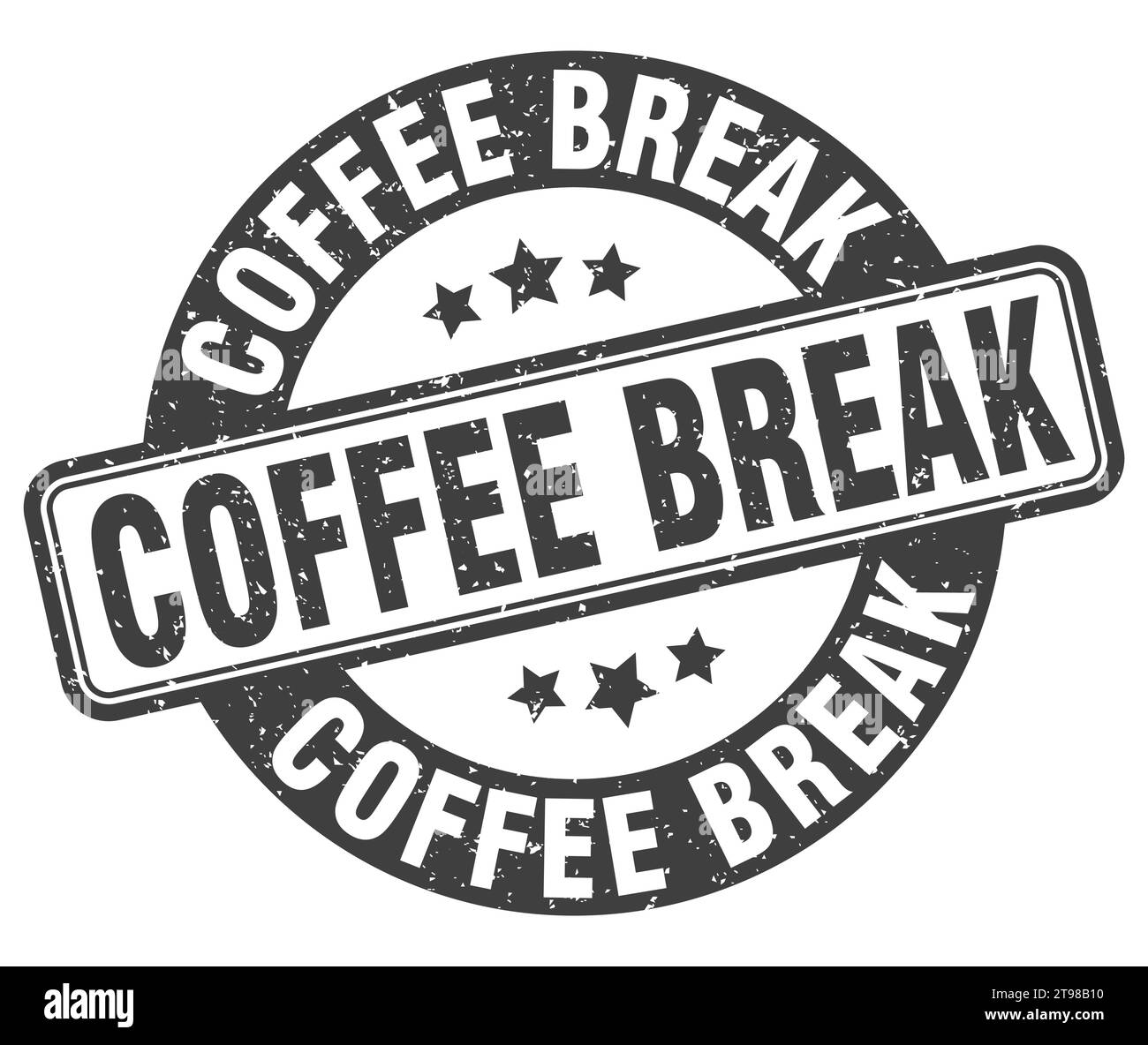 coffee break stamp. coffee break sign. round grunge label Stock Vector ...