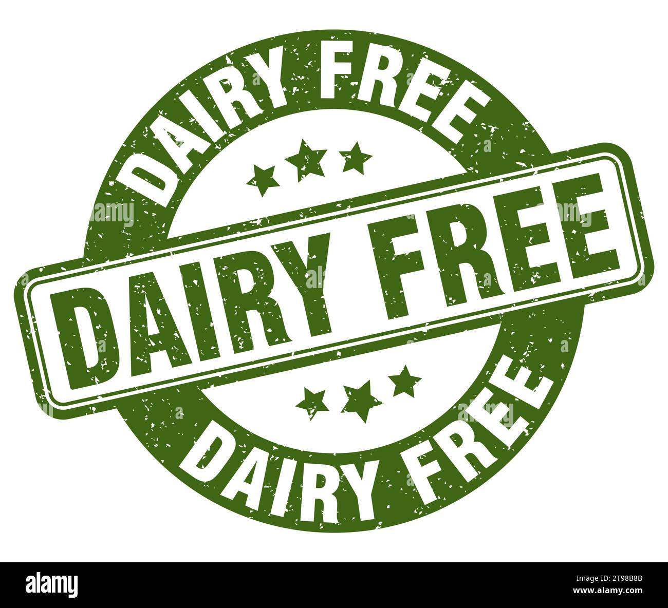 dairy free stamp. dairy free sign. round grunge label Stock Vector ...