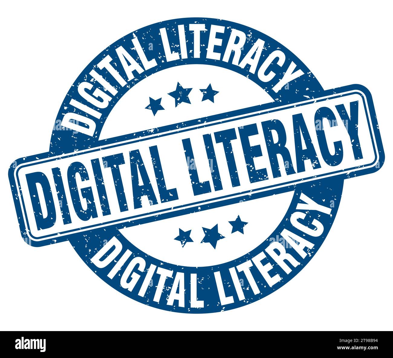 digital literacy stamp. digital literacy sign. round grunge label Stock ...