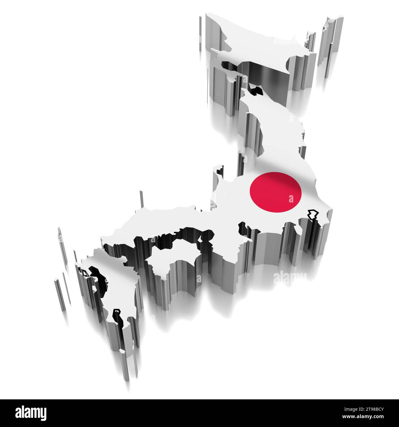Border map japan borders Cut Out Stock Images & Pictures - Alamy