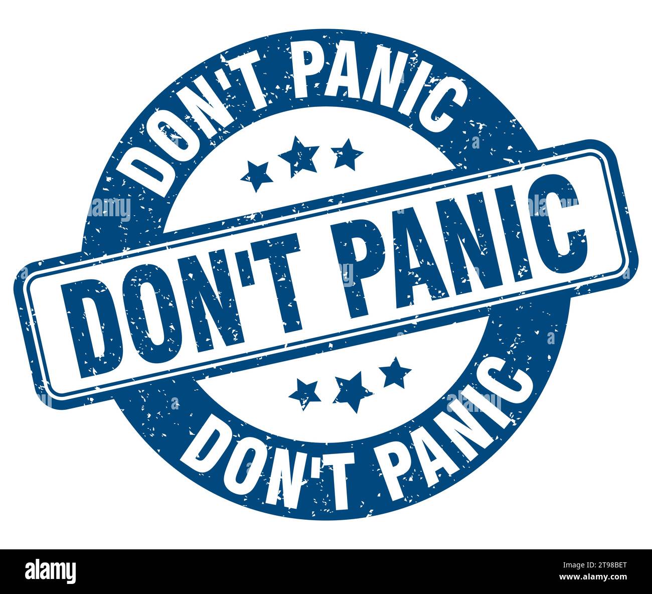 don't panic stamp. don't panic sign. round grunge label Stock Vector ...