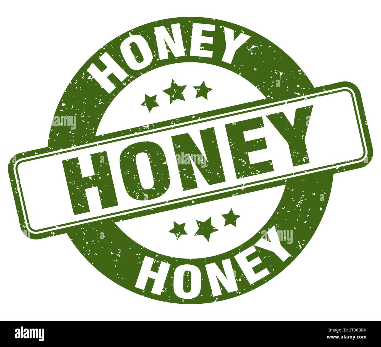 honey stamp. honey sign. round grunge label Stock Vector Image & Art ...