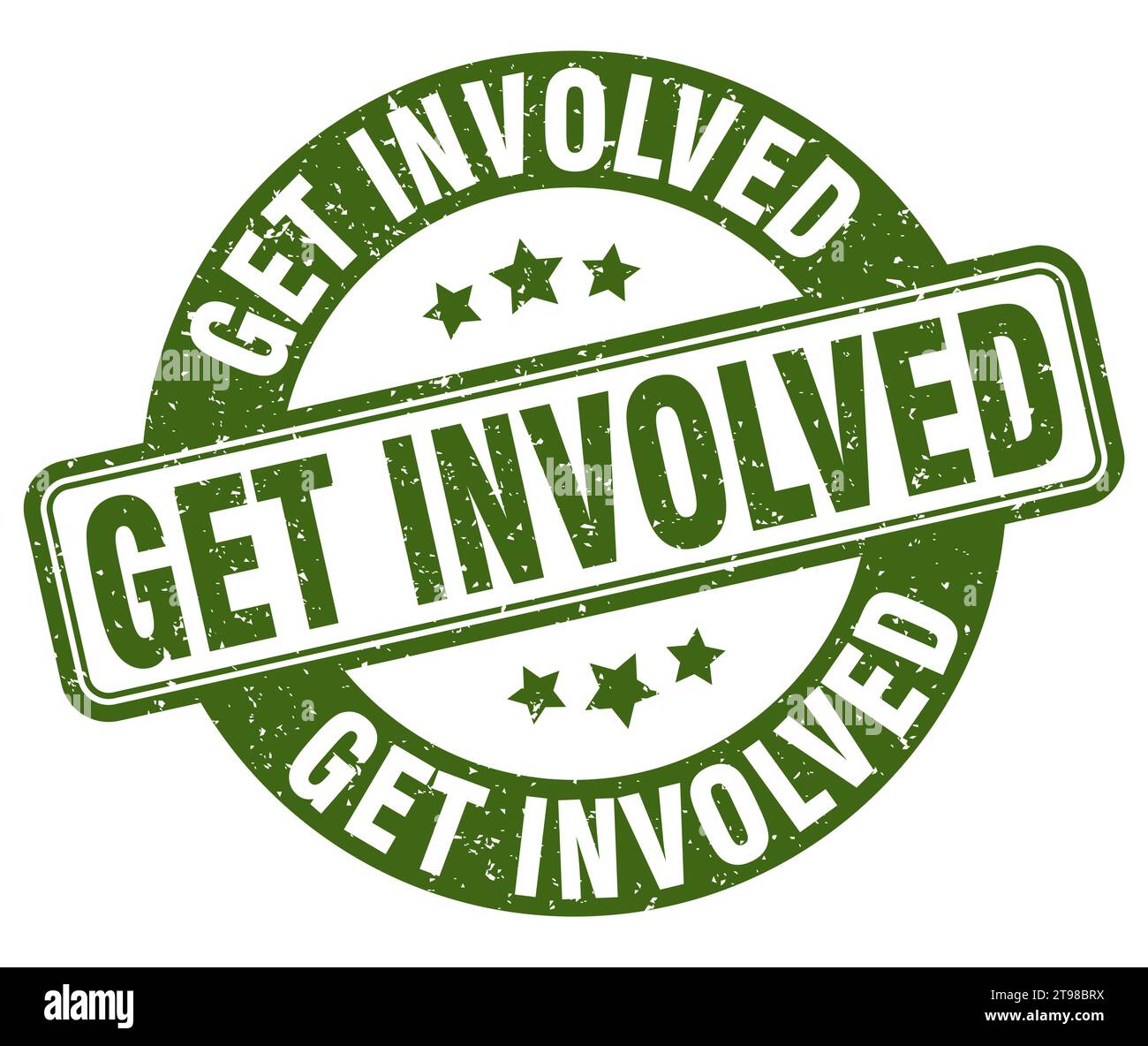 get involved stamp. get involved sign. round grunge label Stock Vector ...