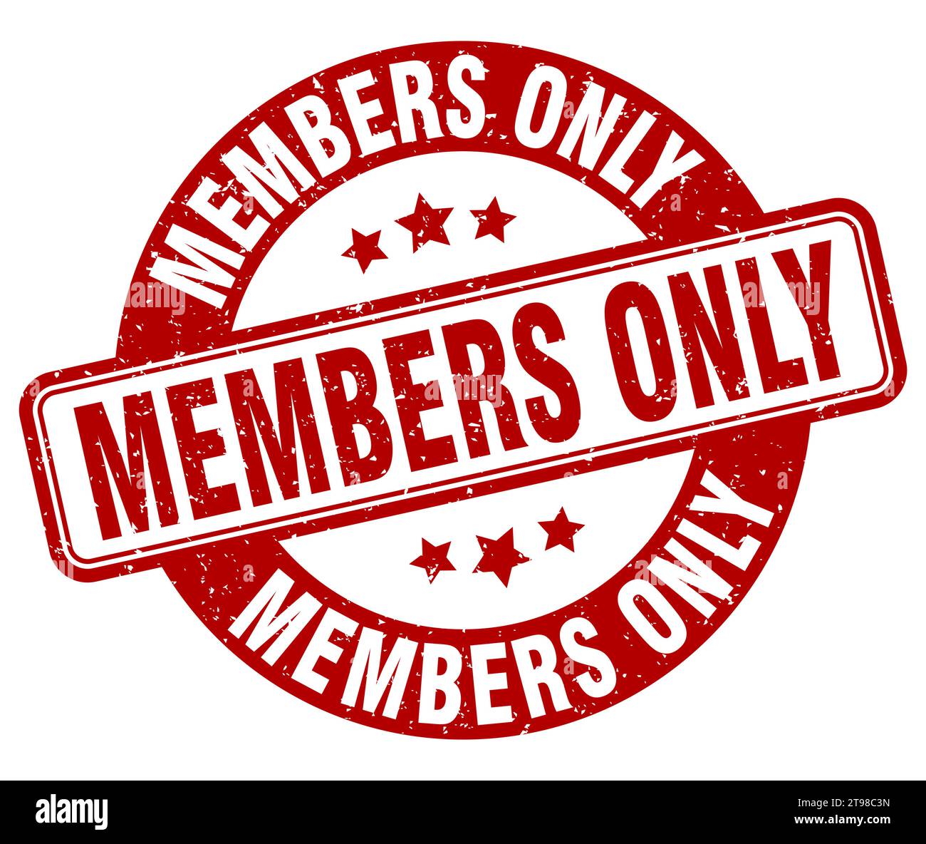 members only stamp. members only sign. round grunge label Stock Vector ...
