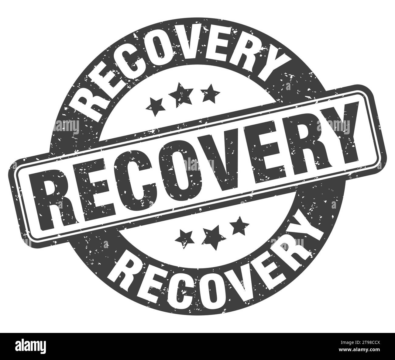 recovery stamp. recovery sign. round grunge label Stock Vector Image ...