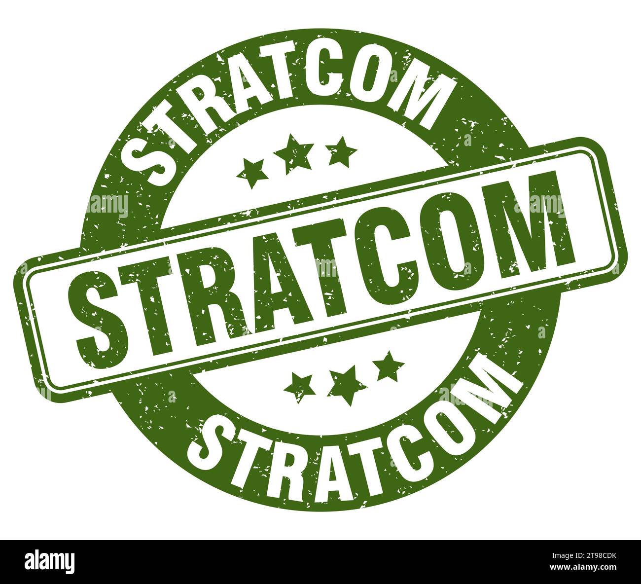 stratcom stamp. stratcom sign. round grunge label Stock Vector Image ...