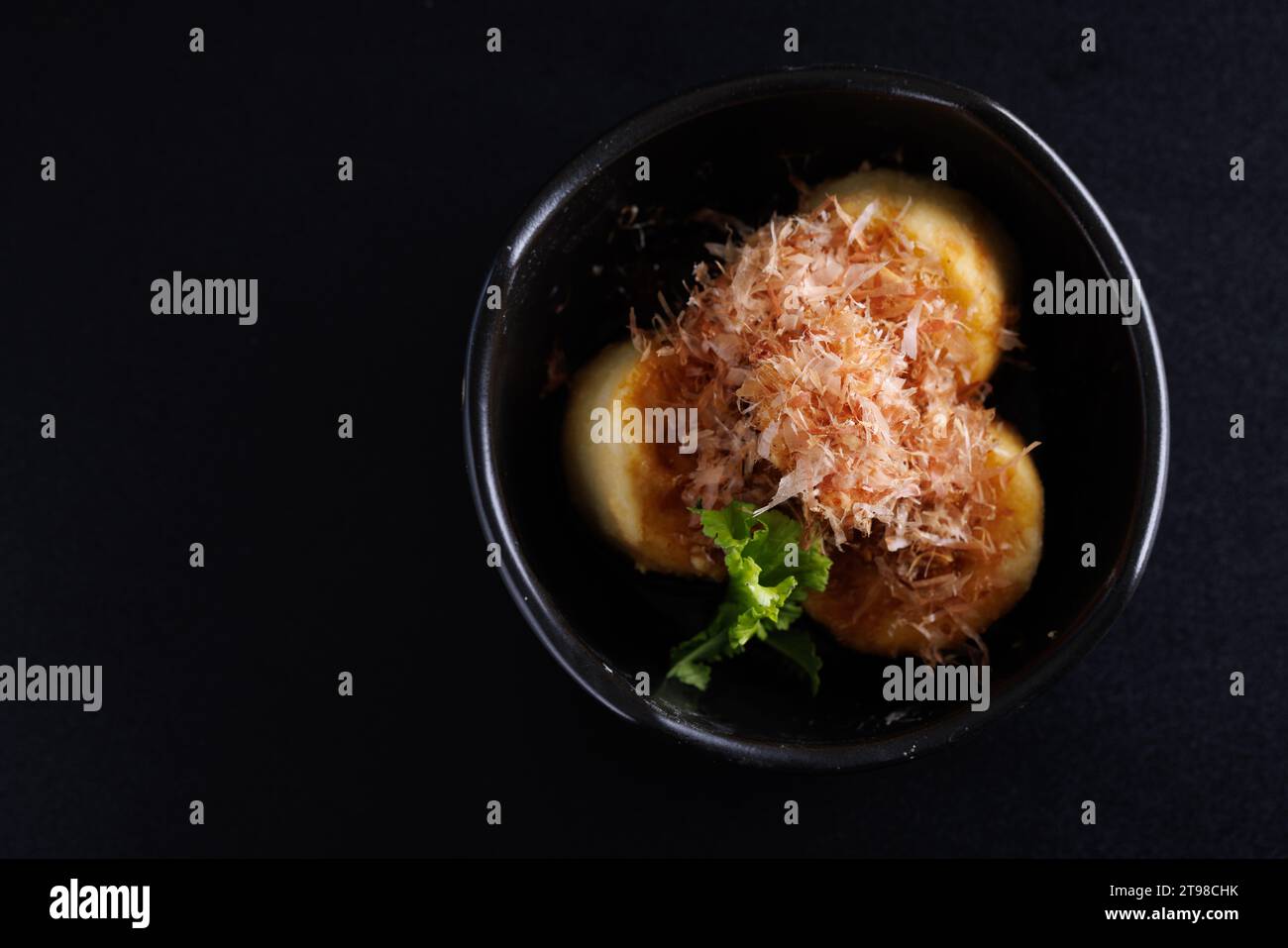 Japanese fried agedashi tofu Japanese appetizer fried tofu with sauce ...