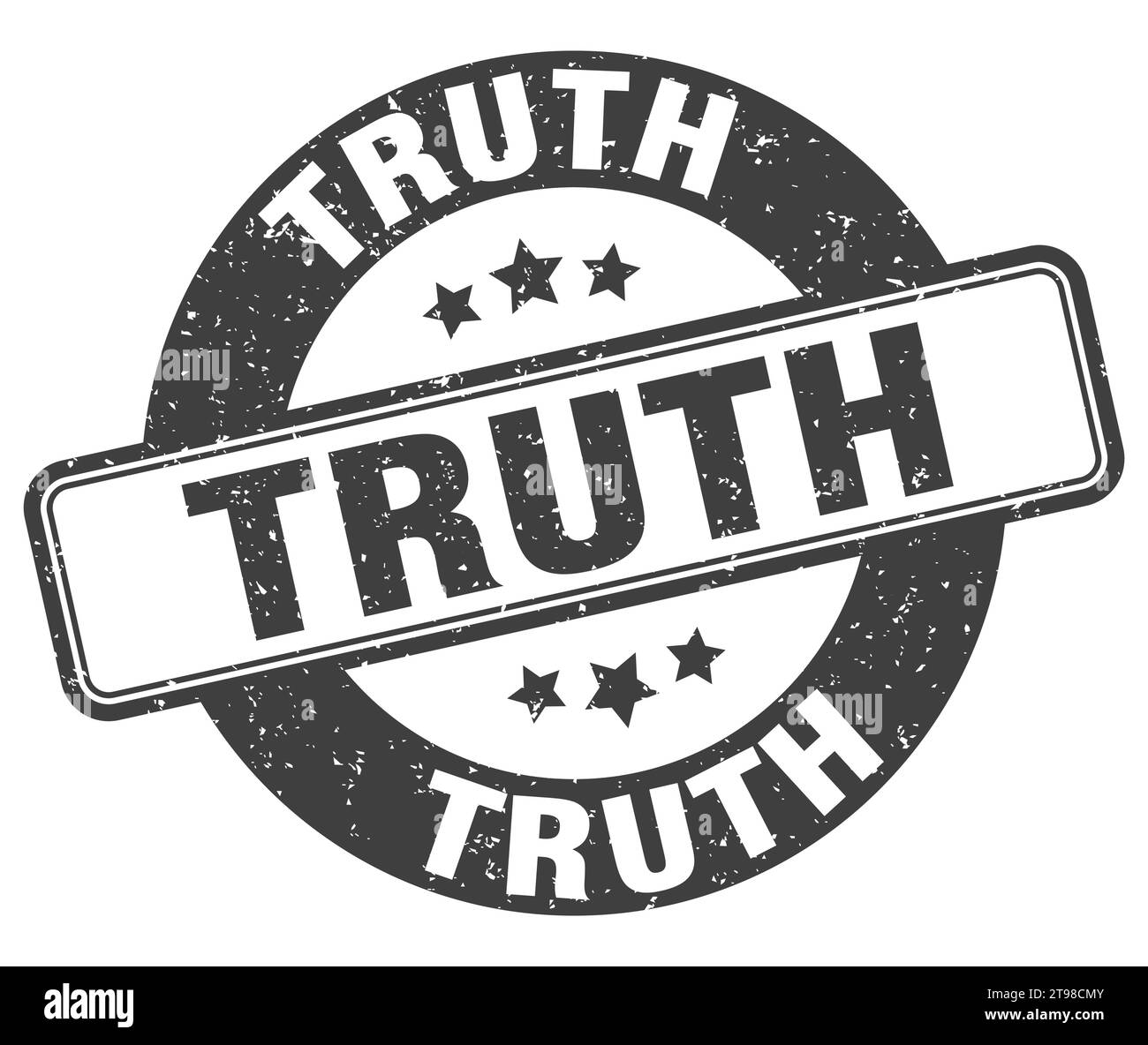 truth stamp. truth sign. round grunge label Stock Vector Image & Art ...