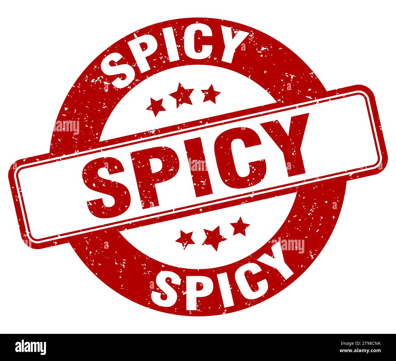 spicy stamp. spicy sign. round grunge label Stock Vector Image & Art ...