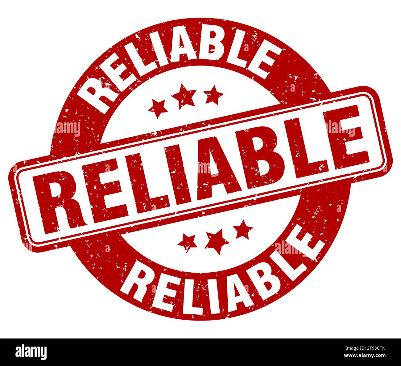 reliable stamp. reliable sign. round grunge label Stock Vector Image ...
