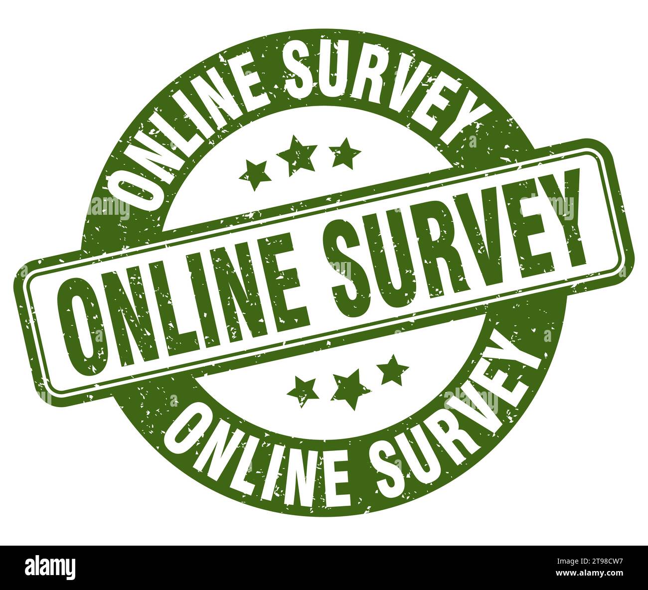 online survey stamp. online survey sign. round grunge label Stock ...