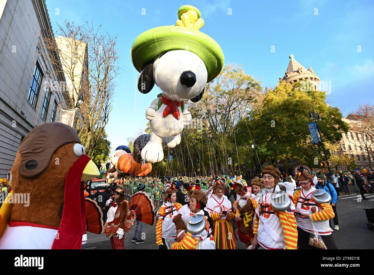 Beagle Scout Snoopy balloon at the 2023 Macy's Thanksgiving Day Parade ...