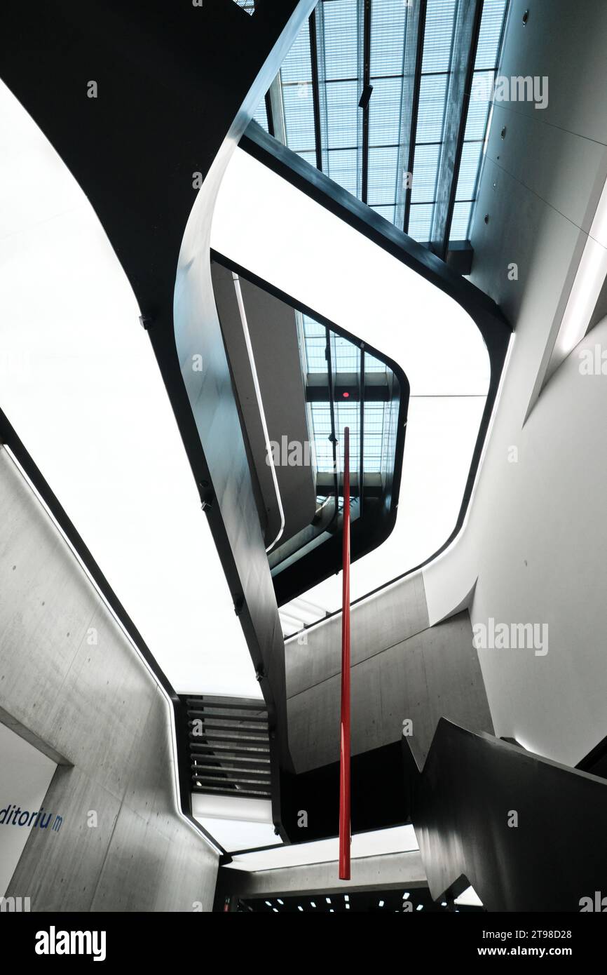 Rome, Italy - October 29 2023: Interior of MAXXI national museum of 21st-century contemporary ...