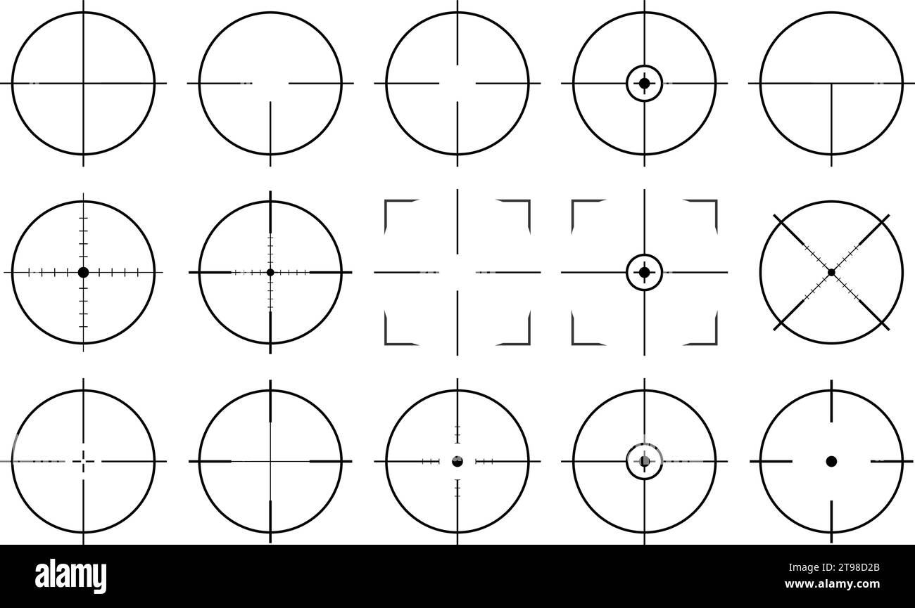 Different icon set of targets and destination. Target and aim ... Different icon set of targets and destination. Target and aim ...