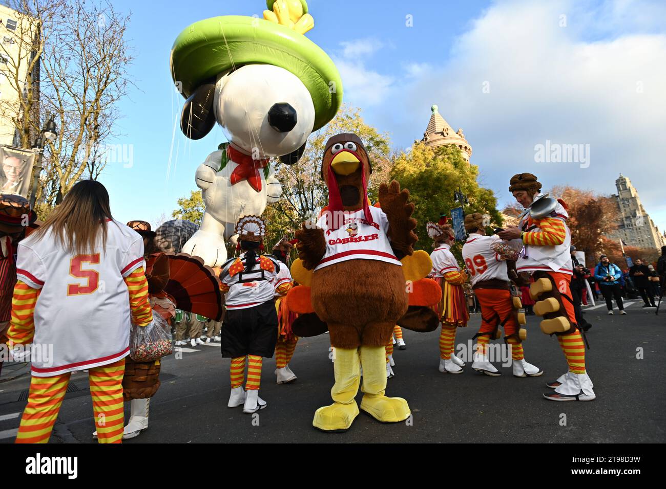 Beagle Scout Snoopy balloon at the 2023 Macy's Thanksgiving Day Parade ...