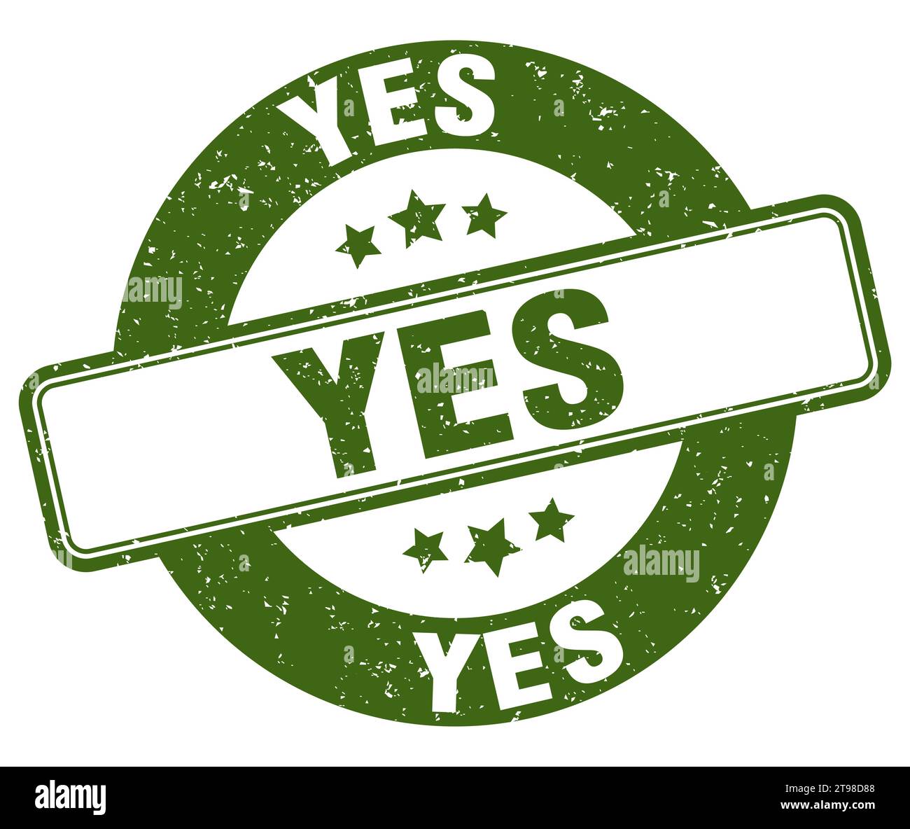 yes stamp. yes sign. round grunge label Stock Vector Image & Art - Alamy