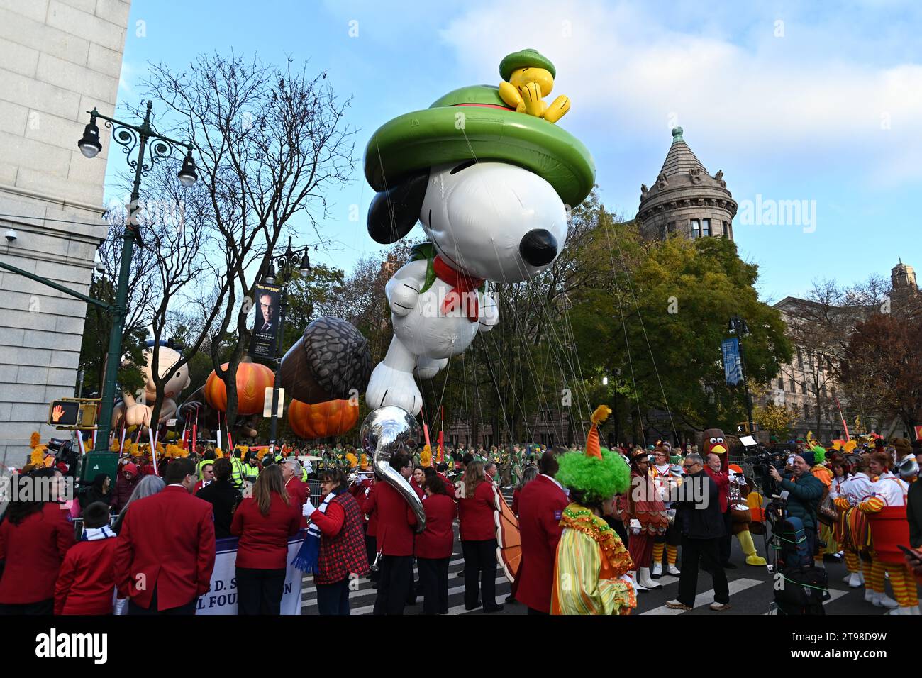 Beagle Scout Snoopy balloon at the 2023 Macy's Thanksgiving Day Parade ...