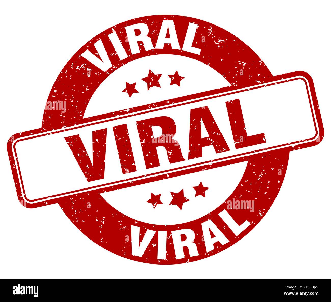 viral stamp. viral sign. round grunge label Stock Vector Image & Art ...