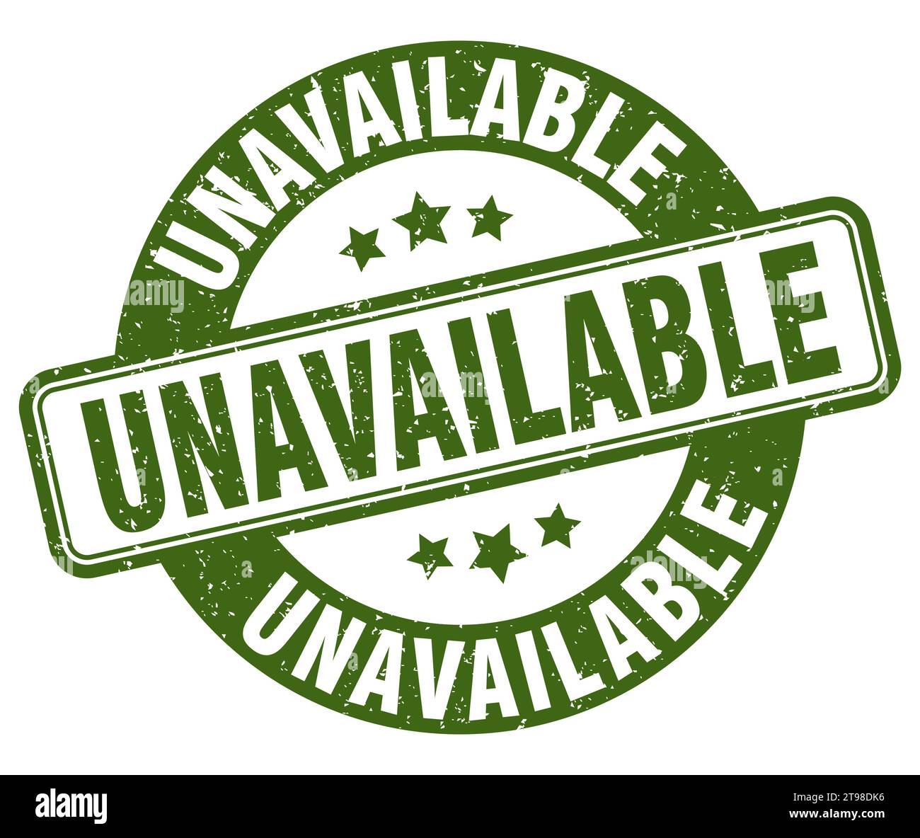 unavailable stamp. unavailable sign. round grunge label Stock Vector ...