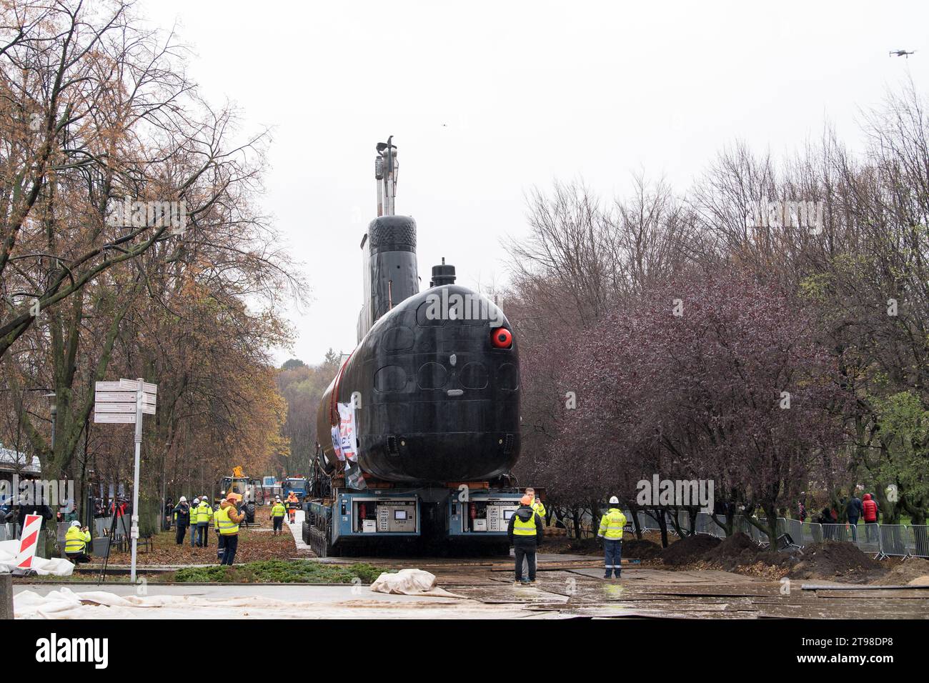 Gdynia, Poland. 23 November 2023. Decommissioned Polish Kobben-class ...