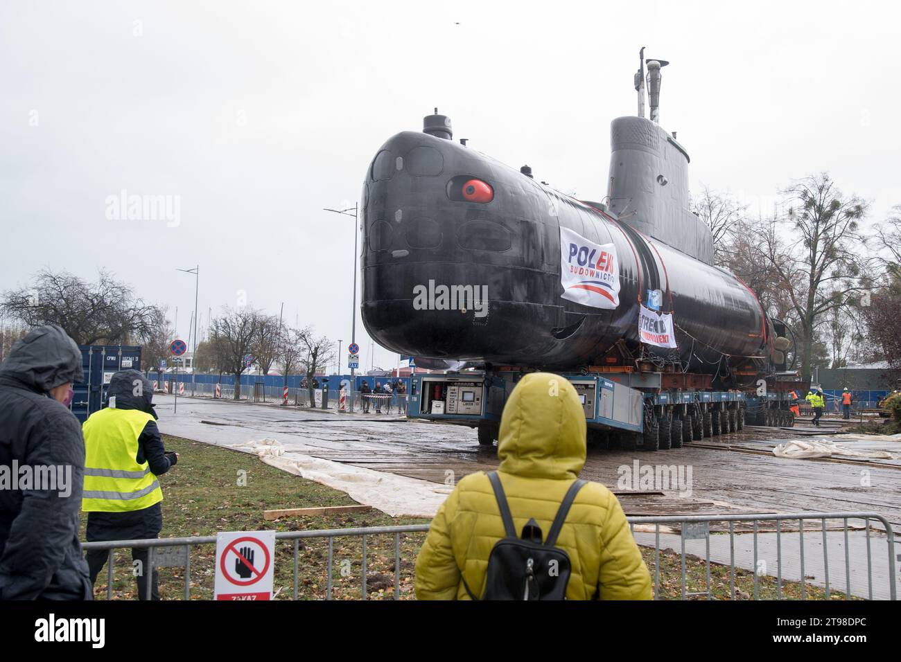 Gdynia, Poland. 23 November 2023. Decommissioned Polish Kobben-class ...