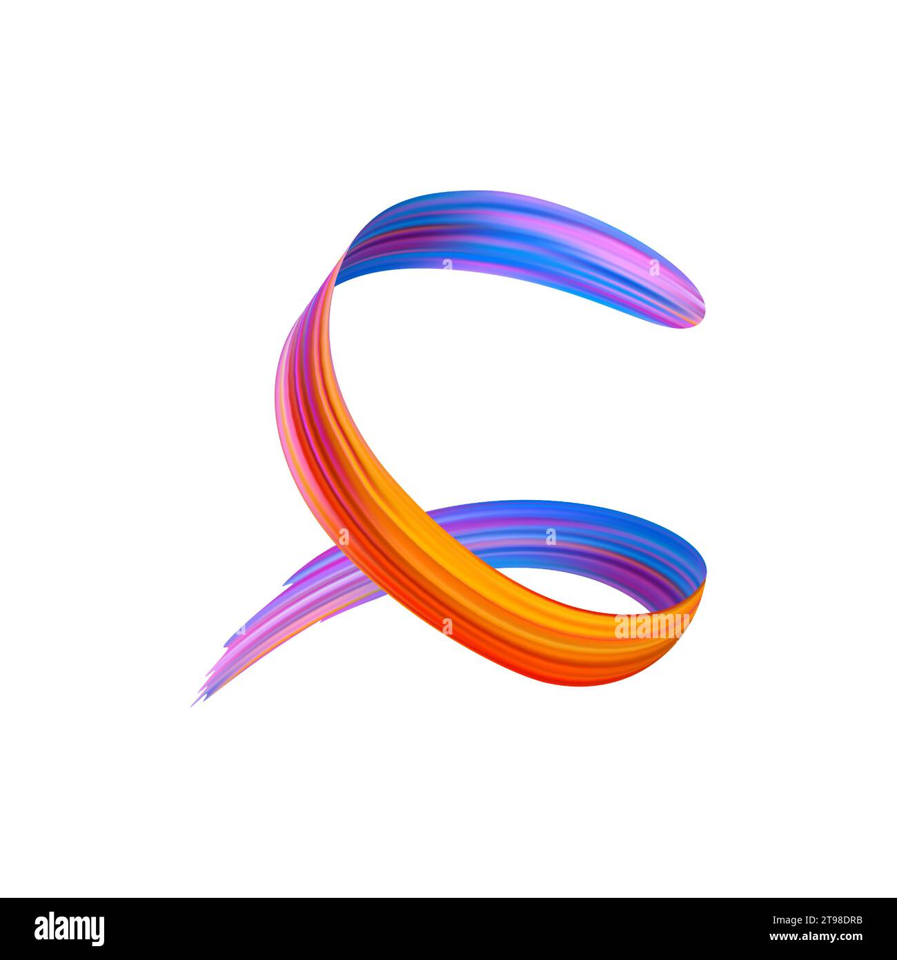3d Brushstroke gradient texture brush Stock Vector Image & Art - Alamy