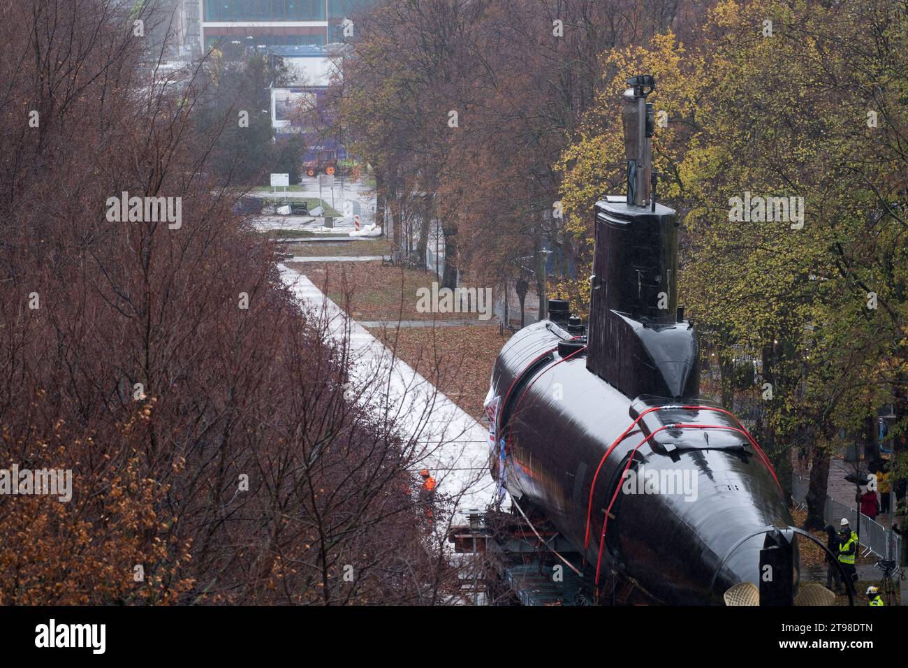 Gdynia, Poland. 23 November 2023. Decommissioned Polish Kobben-class ...