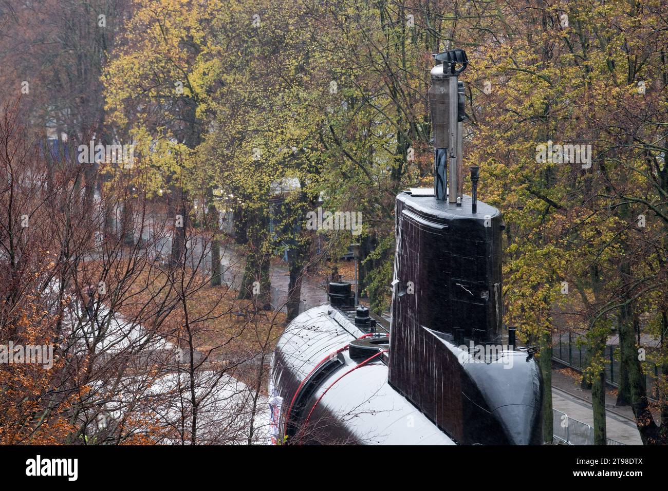 Gdynia, Poland. 23 November 2023. Decommissioned Polish Kobben-class ...