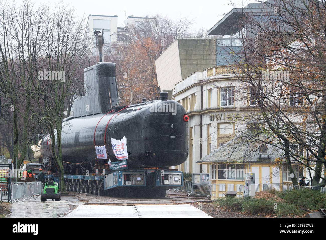 Gdynia, Poland. 23 November 2023. Decommissioned Polish Kobben-class ...
