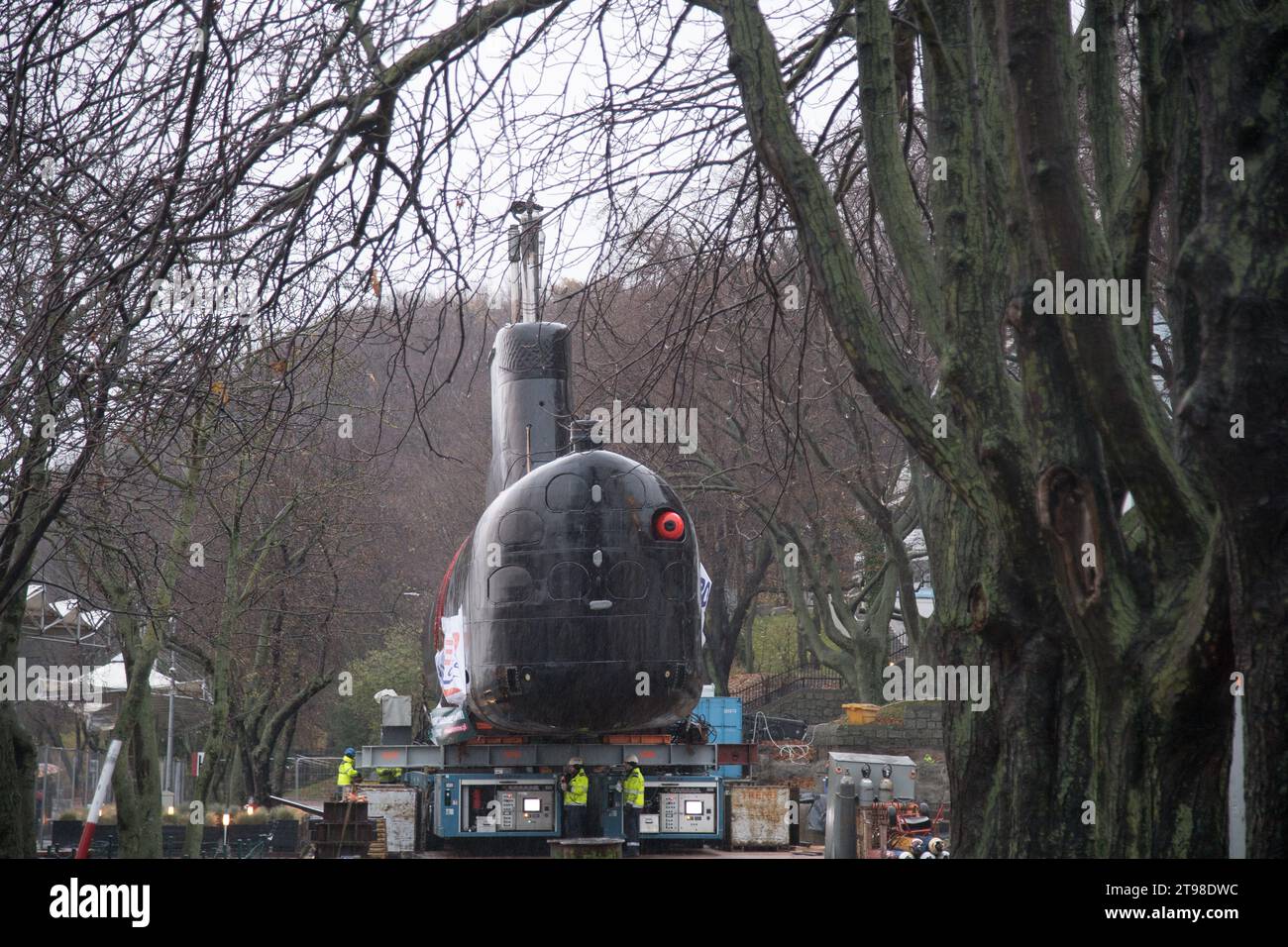 Gdynia, Poland. 23 November 2023. Decommissioned Polish Kobben-class ...