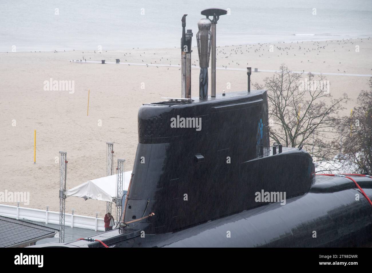 Gdynia, Poland. 23 November 2023. Decommissioned Polish Kobben-class ...