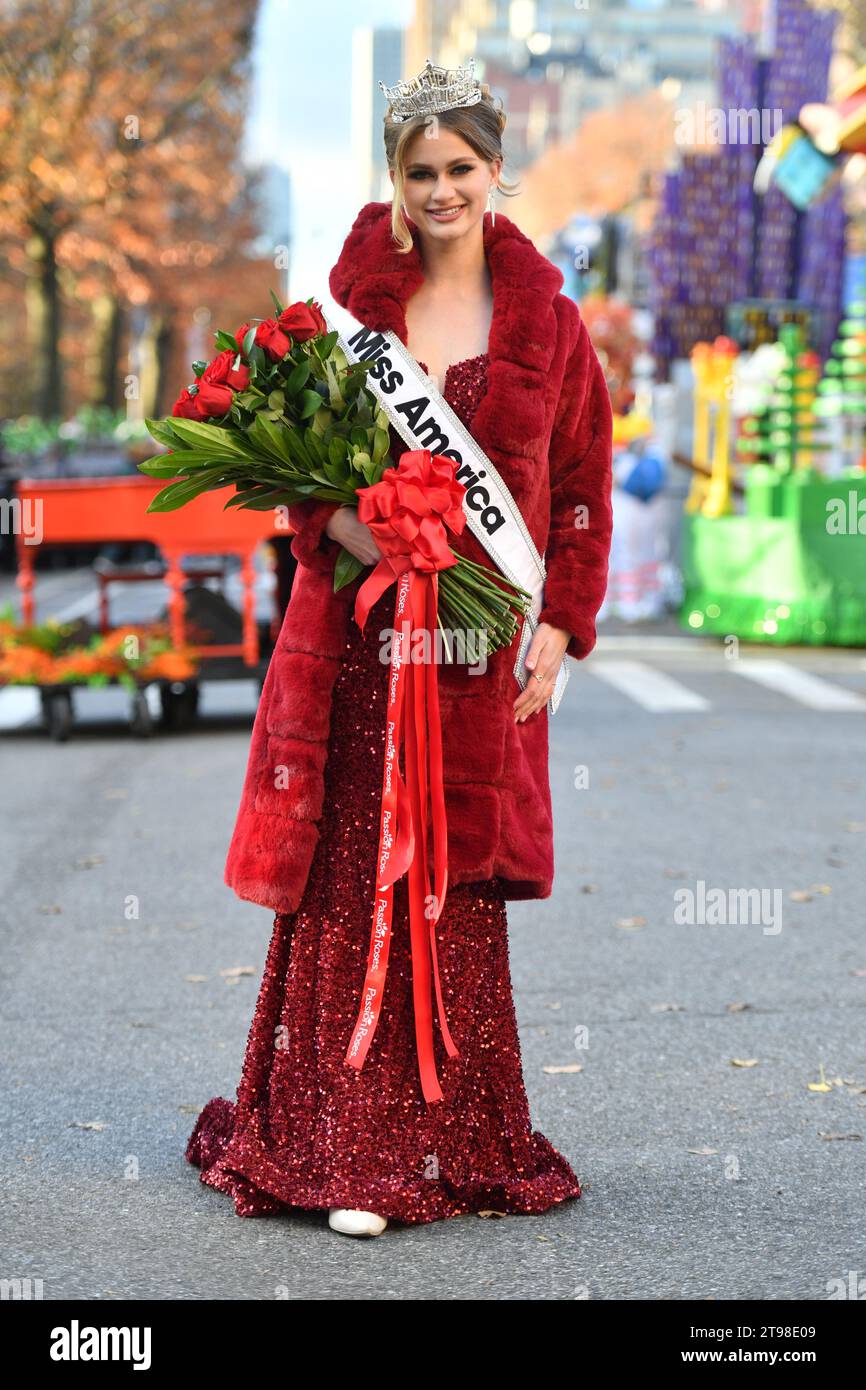 Miss America Grace Stanke attends the 2023 Macy's Thanksgiving Day ...