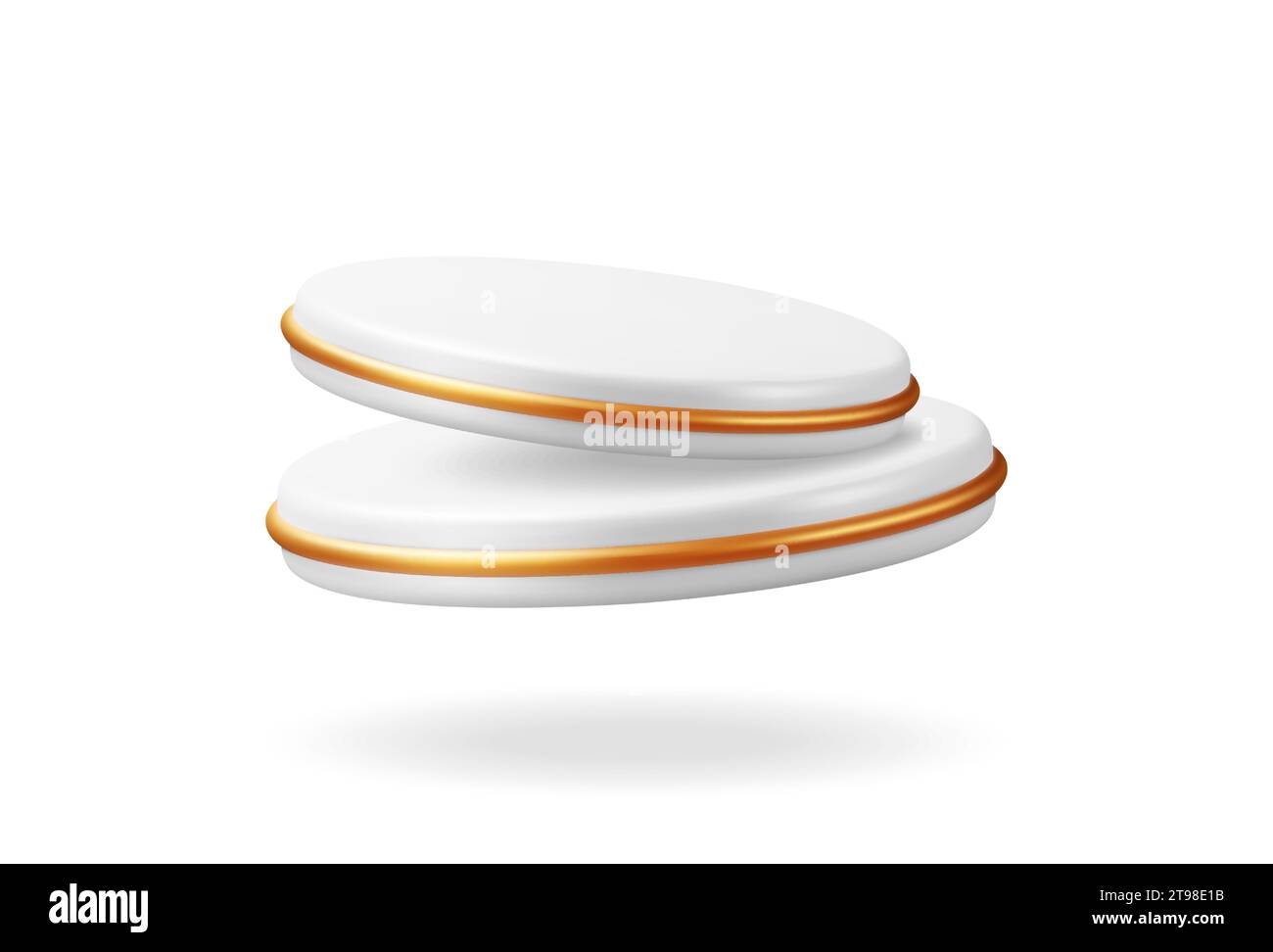 3d gold cylinder design Cut Out Stock Images & Pictures - Alamy