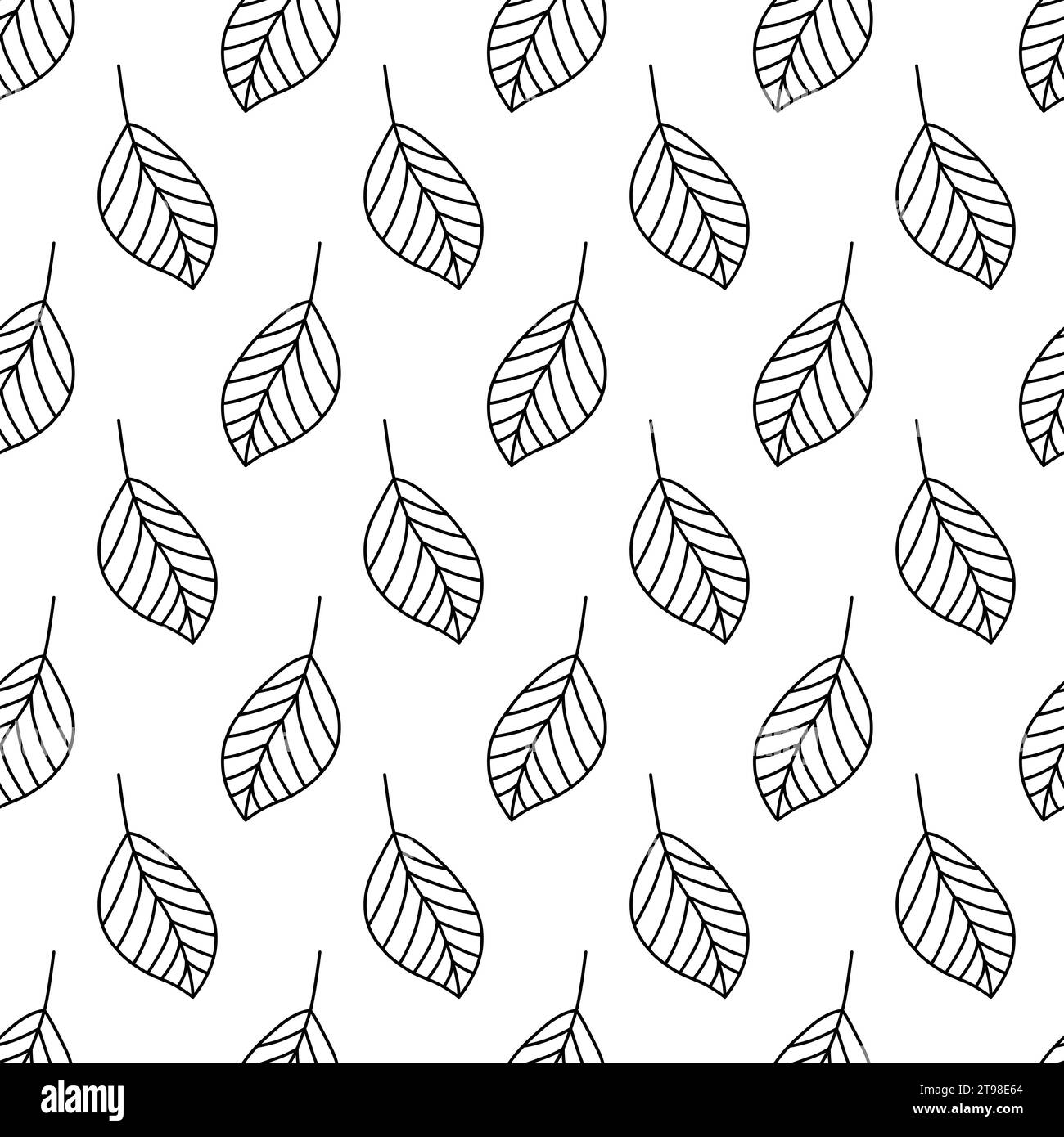 Leaf seamless pattern. Repeating leaves background. Repeated nature ...