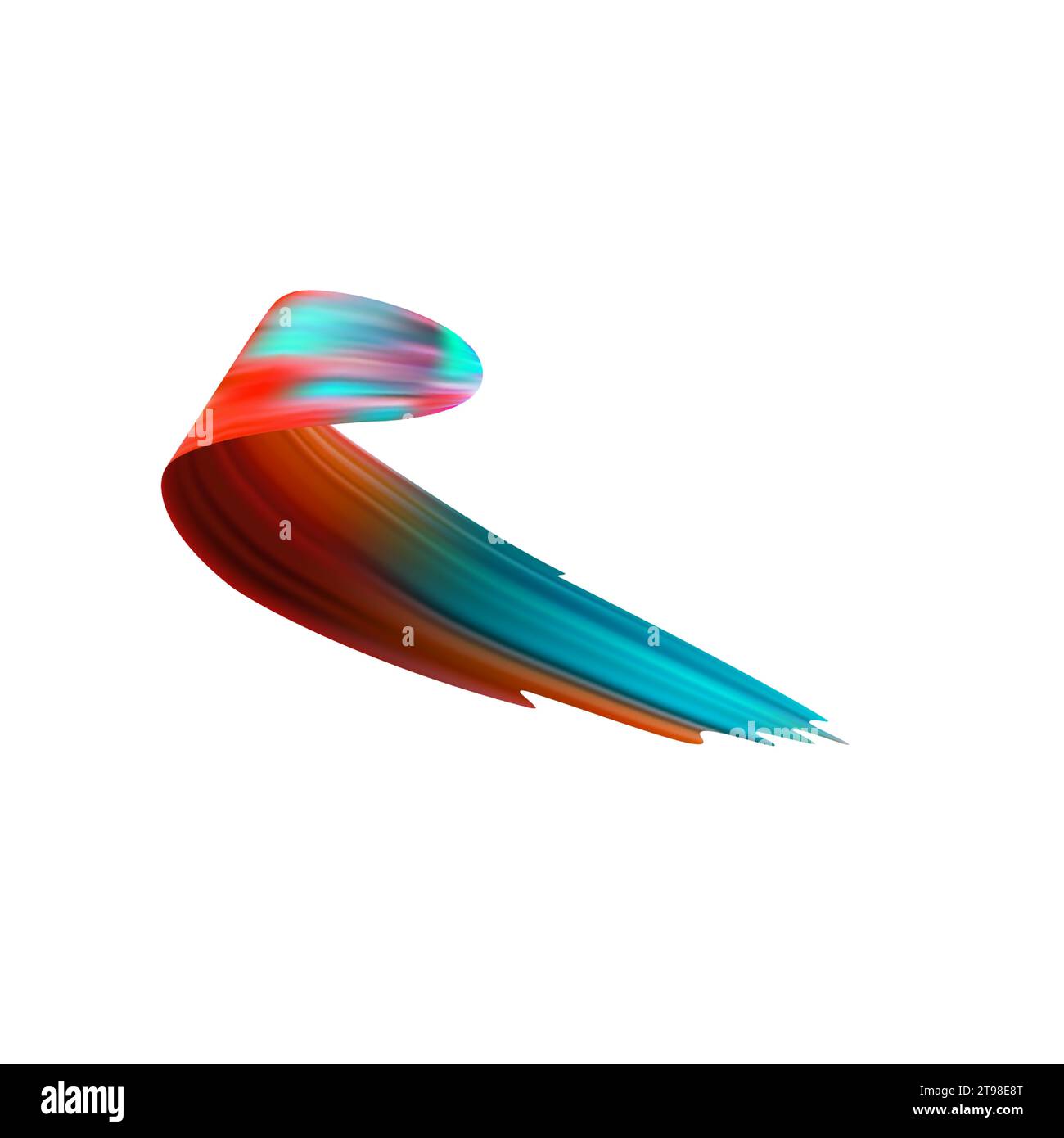 3d Brushstroke gradient texture brush Stock Vector Image & Art - Alamy