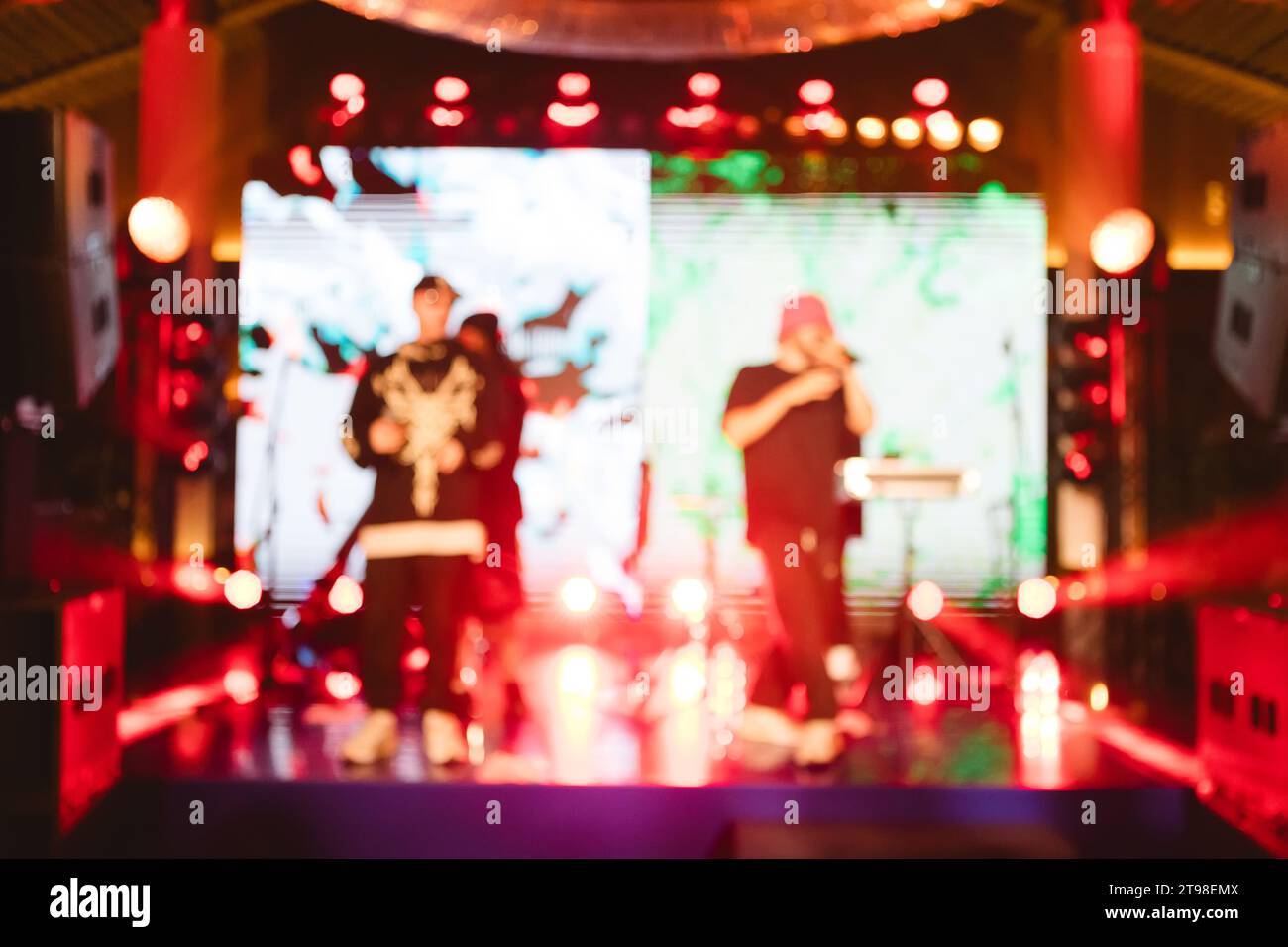 Texture blur and defocus, background for design. Stage light at a ...