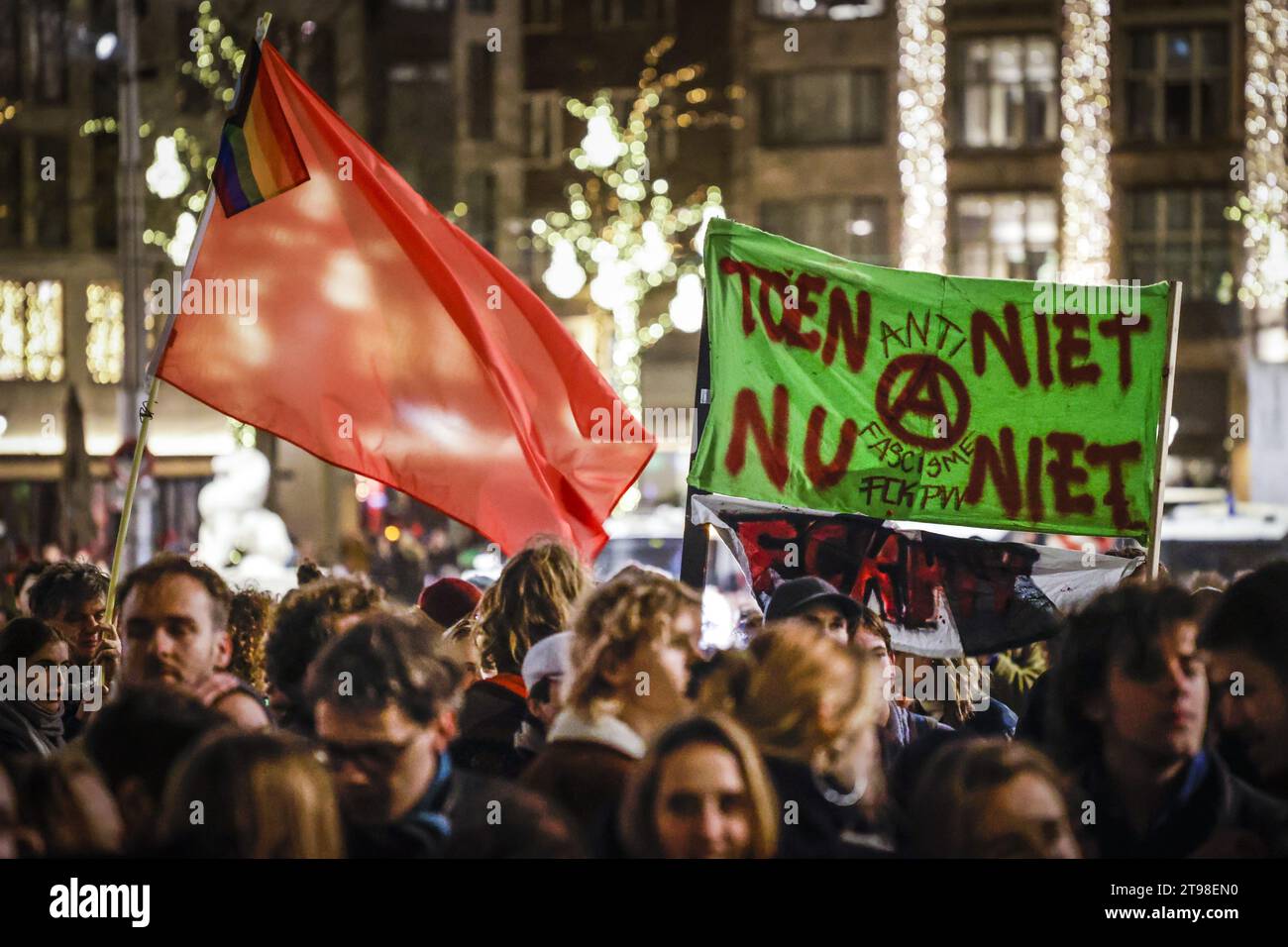 AMSTERDAM - Participants in a solidarity action against exclusion and ...