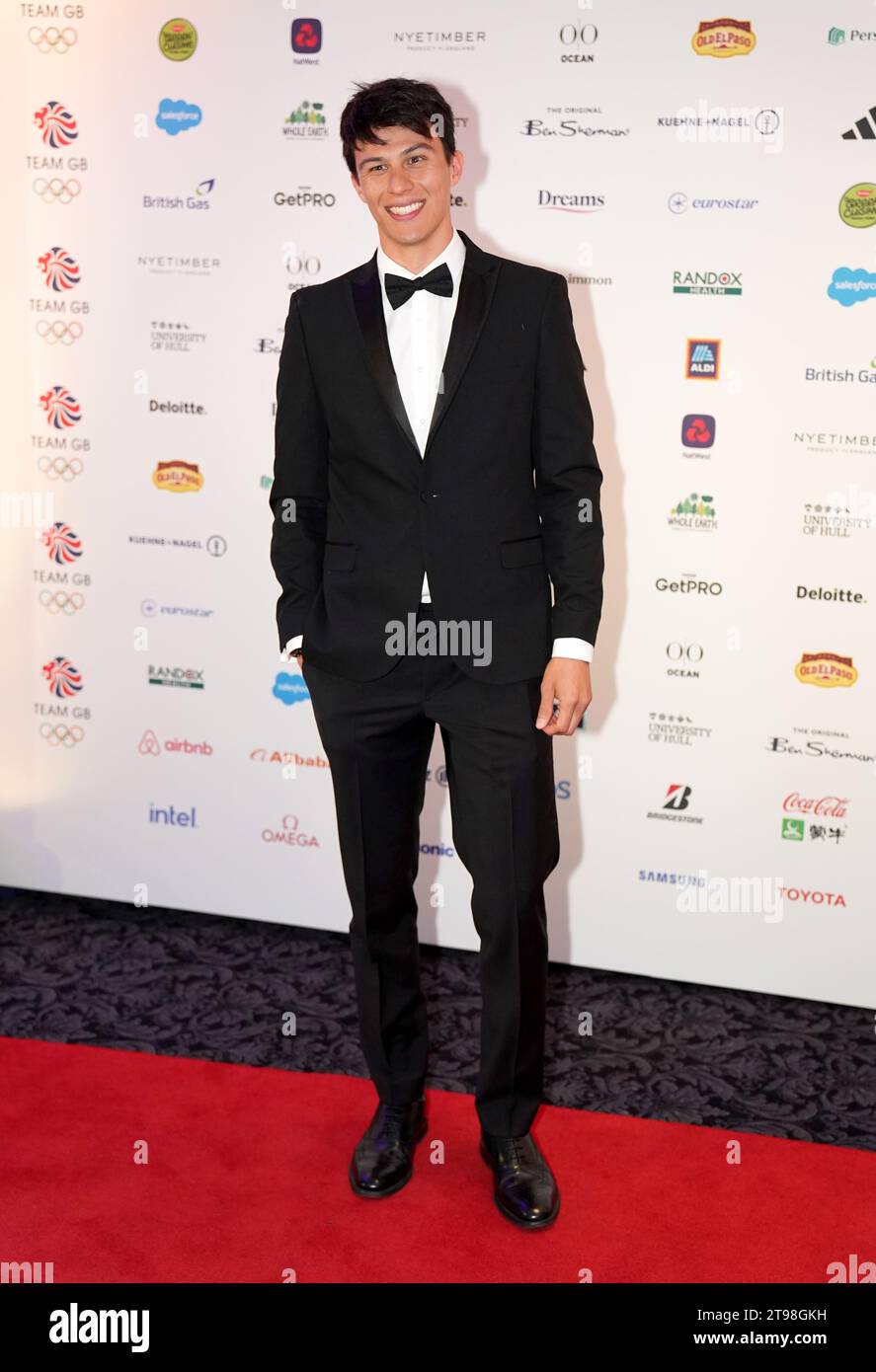 Joe Choong arrives for the 2023 Team GB Ball at The Savoy London ...