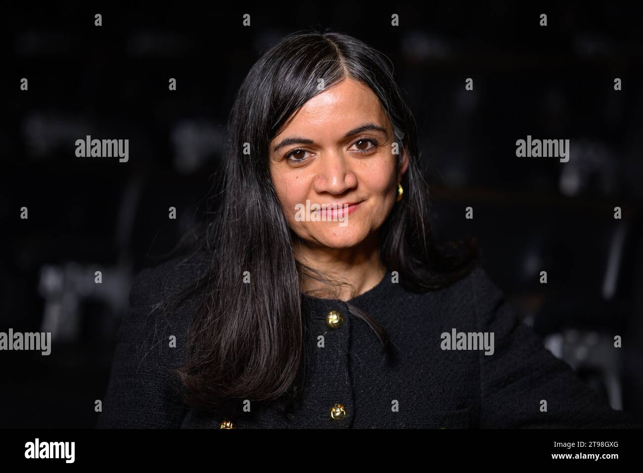 London, UK. 23 November 2023. Author Chetna Maroo pictured during a ...