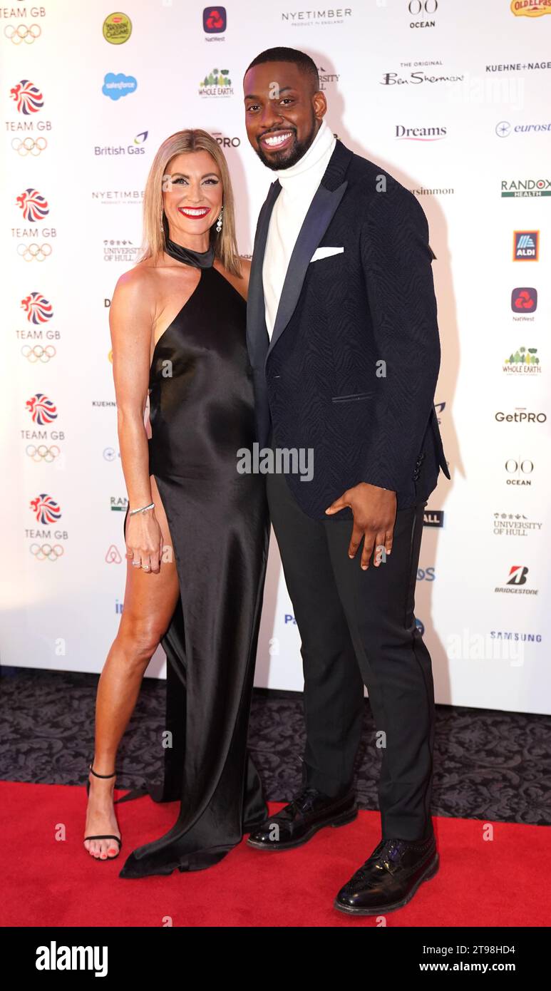 Orla Chennaoui (left) and Lutalo Muhammad arrives for the 2023 Team GB ...