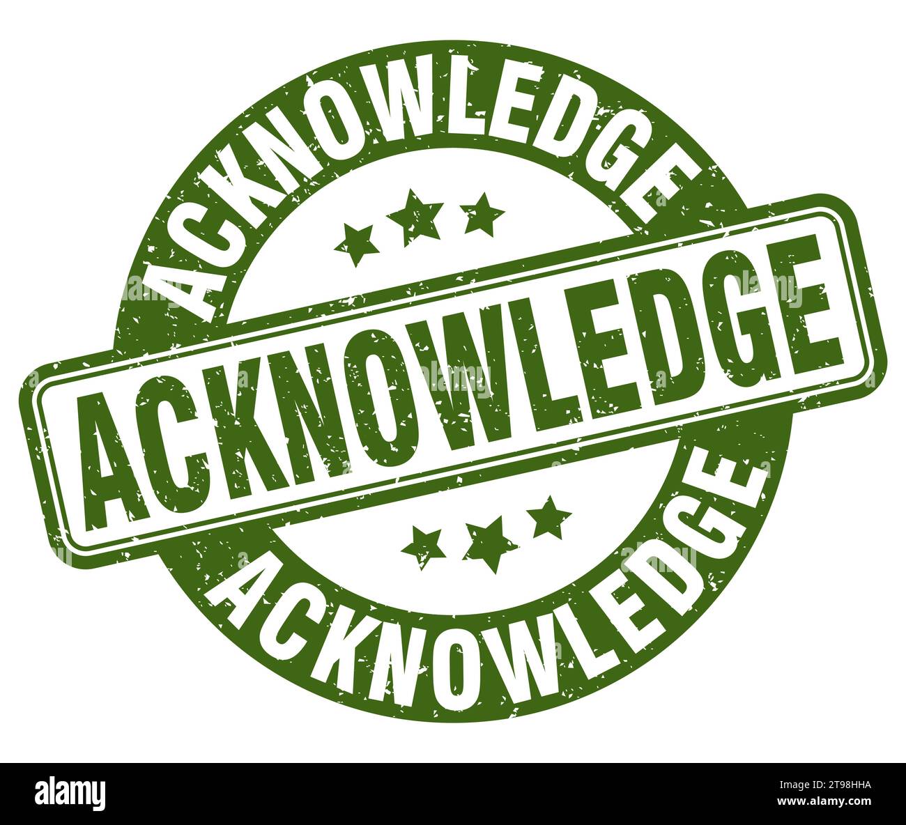 Acknowledge stamp sign round Stock Vector Images - Alamy