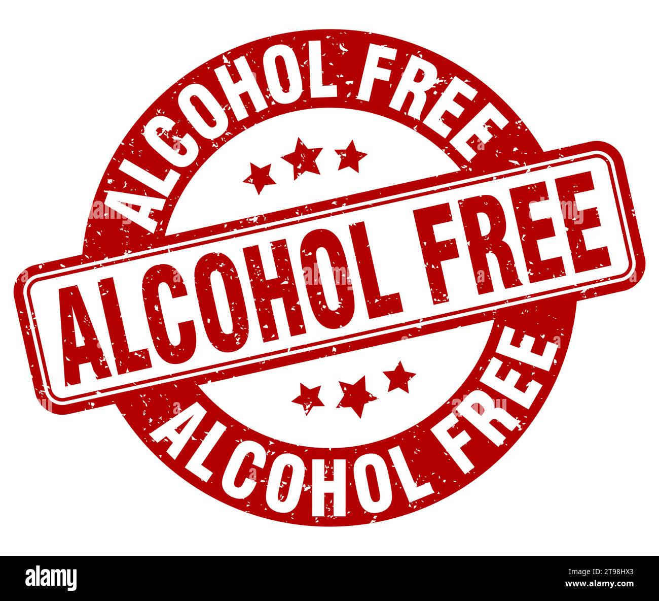 alcohol free stamp. alcohol free sign. round grunge label Stock Vector ...