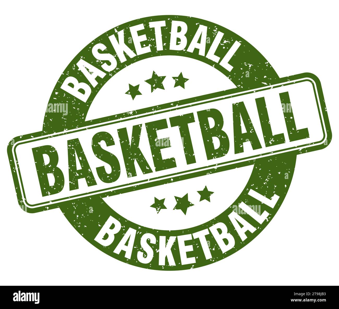 basketball stamp. basketball sign. round grunge label Stock Vector ...